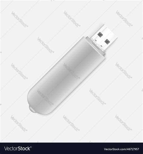 Usb Flash Drive Realistic Mock Up Royalty Free Vector Image