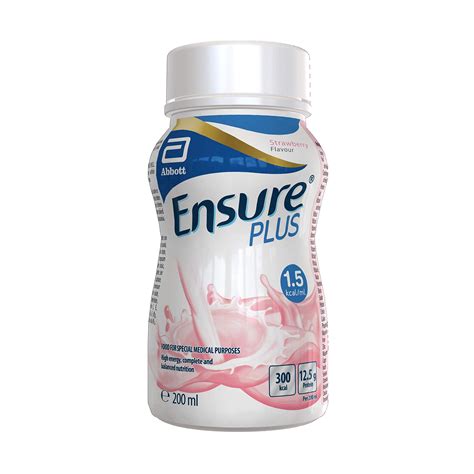Ensure Plus Milkshake Strawberry Flavor 220ml Drink Liquid Wellness Pro