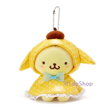 日本 Sanrio 三麗鷗 斗篷 雨衣裝 珠鍊吊飾娃娃 布丁狗 蝦皮購物