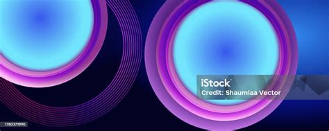현대 추상 파란색과 보라색 그라데이션 곡선 액체 배경 겹침 기하학적 원 모양 요소 디자인 검은색에 대한 스톡 벡터 아트 및 기타 이미지 검은색 곡선 구도 Istock