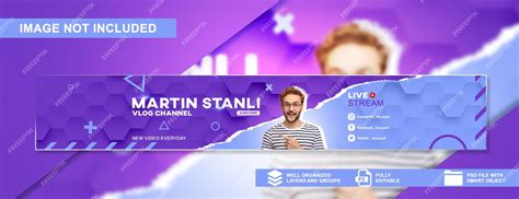 Premium Psd Modern Youtube Cover Template Design