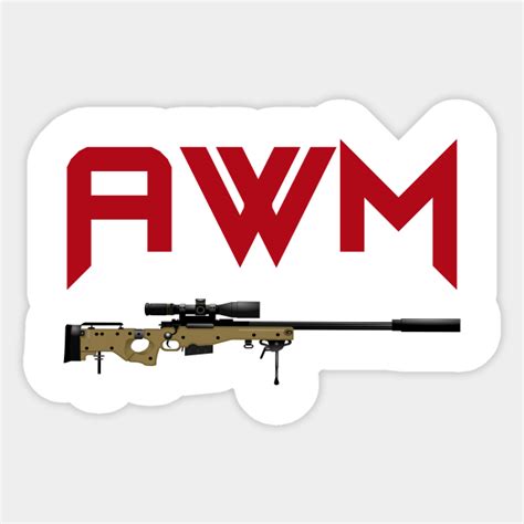 Sniper Rifle Awm Sniper Rifle Sticker Teepublic