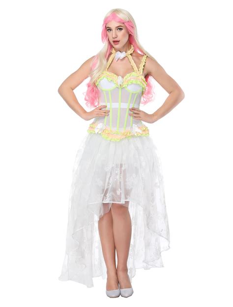Disfraz Carnaval Traje Retro De Halloween Mujeres Vintage Blue Corset