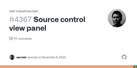 Source Control View Panel · Issue 4367 · Zed Industrieszed · Github