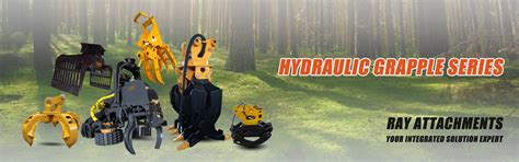 Rotator Hydraulic Log Grapple For Excavator Loader