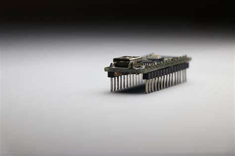 Close Up Pin Out Papan Pengembangan Arduino Yang Digunakan Di Sebagian