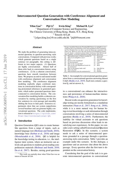pdf interconnected question generation with coreference alignment and