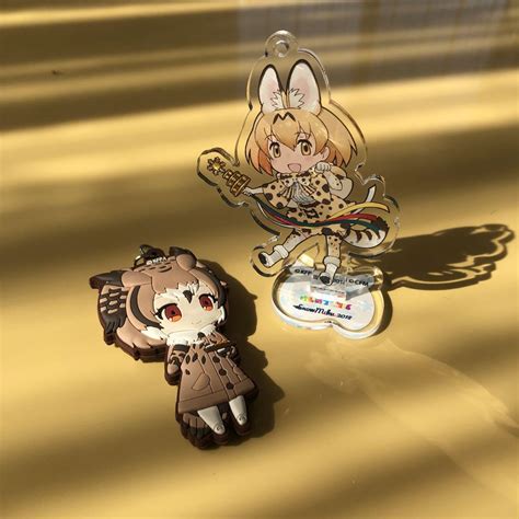 けものフレンズ×雪ミク 2018コノハ博士・ミミちゃん助手ラバーキーホルダー メルカリ