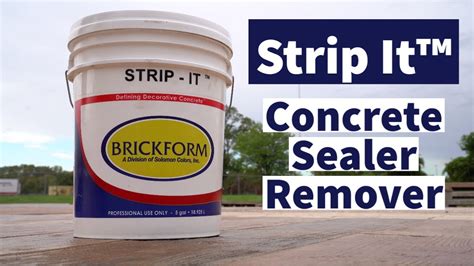 Strip It™ Concrete Sealer Remover Youtube