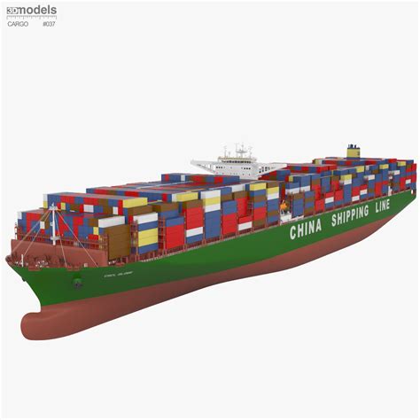 Globe Class Container Ship 3d Model Download Cargo Ship On