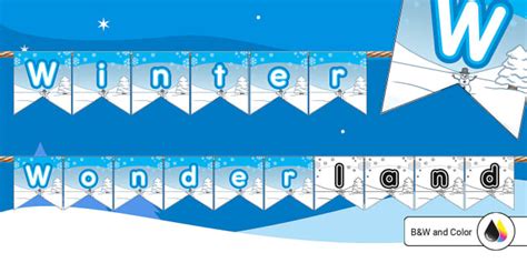 Winter Wonderland Dramatic Play Bunting Lehrer Gemacht