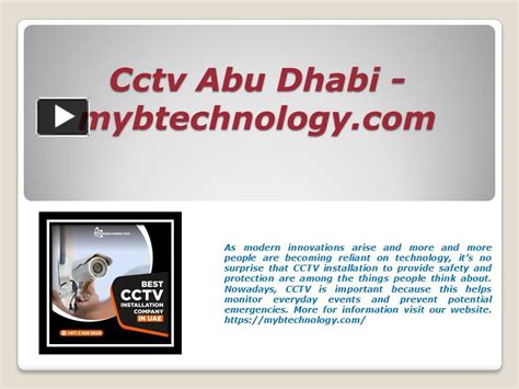 Ppt Cctv Abu Dhabi Powerpoint Presentation Free