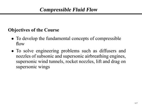 258195781 Compressible Fluid Flow Ppt