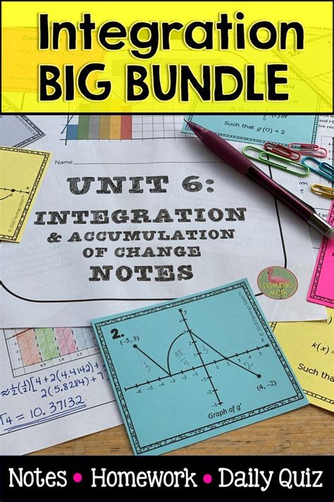 Integration Big Bundle Unit 6 Ap Calculus Ab Calculus Ap Calculus Ab Ap Calculus