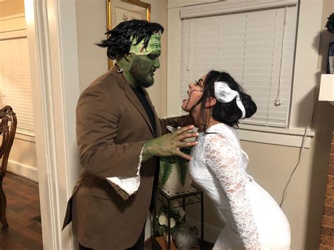 Frankenstein Couple Costume Bride Of Frankenstein Frankenstein