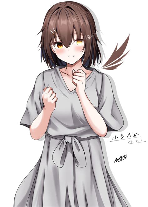 Safebooru 1girl Abataa Absurdres Brown Hair Character Name Clenched