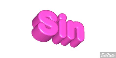 Sin Word Animated  Logo Designs