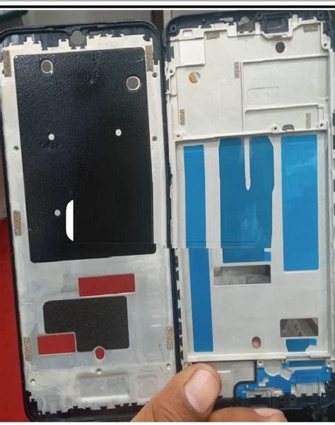 Lcd Frame Middle Chessis For Lava Yuva 2 Pro Black Zeespares