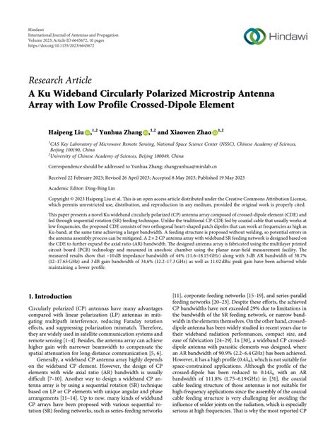 pdf a ku wideband circularly polarized microstrip antenna array with
