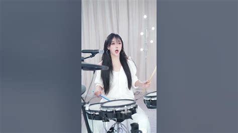 美女架子鼓表演超燃节奏让人欲罢不能音乐表演 热情节奏 热门短片 Youtube