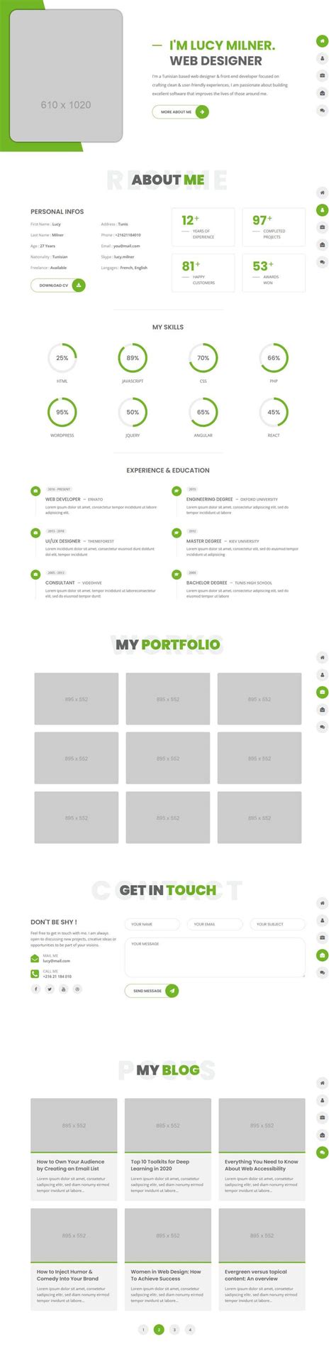 Entry By Iamabhyas For Improve An Existing Portfolio Website
