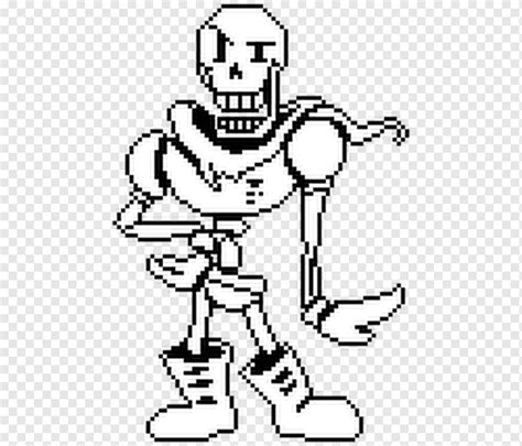 Undertale Paper Papyrus 스프라이트 스프라이트 화이트 단색화 가상의 인물 Png Pngwing