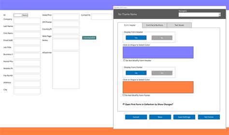 Microsoft Access Modify Forms Database Template