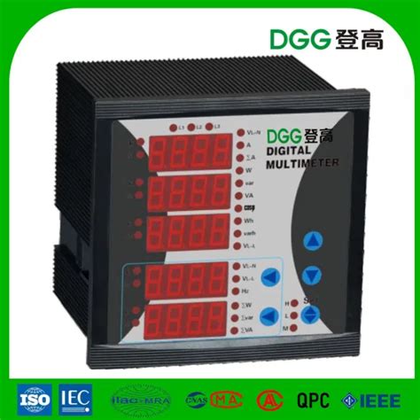 Electricity Energy Digital Amp Programmable Single Phase Or Three Phase Combined Voltmeter Meter