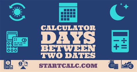 Date Calculator Days Between Two Dates Startcalc