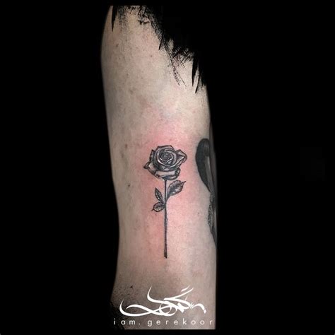 Minimal Rose Tattoo By Gerekoor Ink Tattoo Small Tattoos