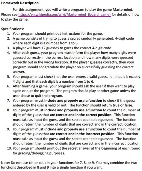 Solved For This Assignment You Will Write A Program To Play Chegg