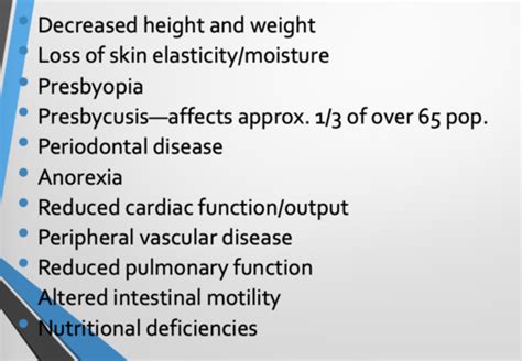 Final Geriatric Assessment Flashcards Quizlet