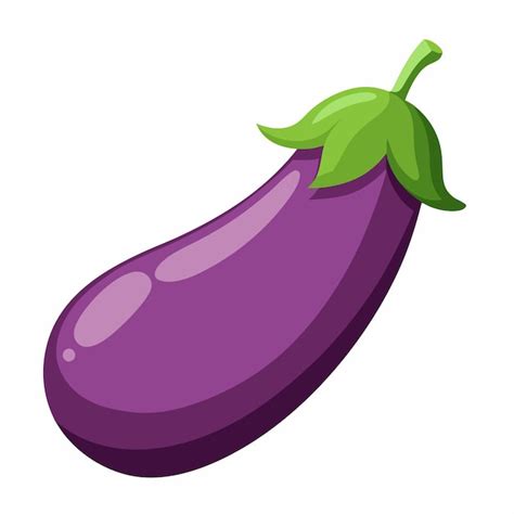Premium Vector Realistic Brinjal On White Background
