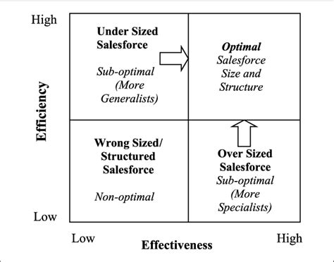 Salesforce Size And Structure Efficiency Versus Effectiveness