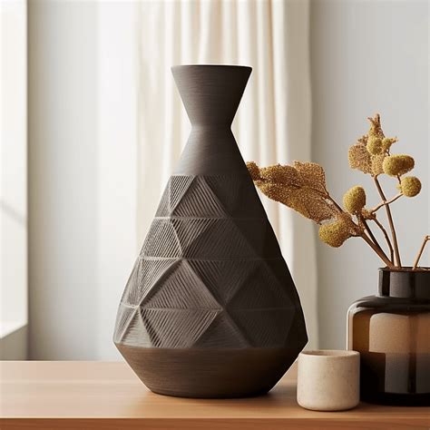 Piedmont Vase Geometric Sophistication For Contemporary Homes 3d