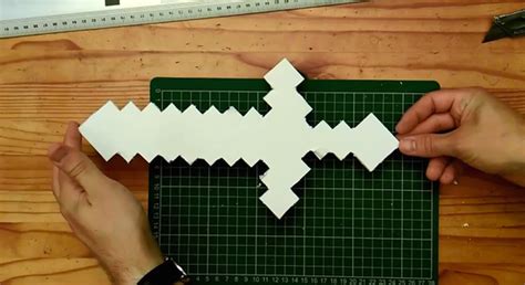 Foamboard Minecraft Diamond Sword 7 Steps With Pictures Instructables