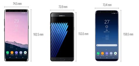 Samsung Galaxy Note 8 Size Comparison Phonearena