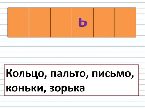 Правописание мягкого знака в конце и в середине слова перед другими