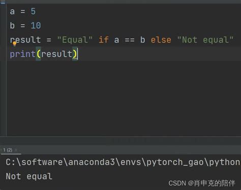 Python进阶语法之三元表达式详解python 三元 Csdn博客