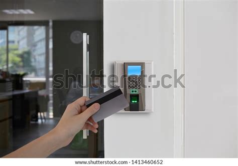 Yong Man Woman Use Key Card Stock Photo Shutterstock