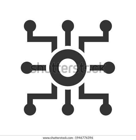 Connection Network Icon Vector Graphics Stock Vector Royalty Free