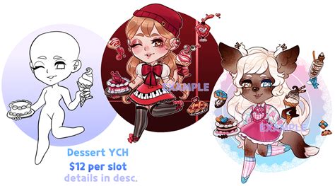 Open Chibi Dessert Ych By Honeyprincegray On Deviantart