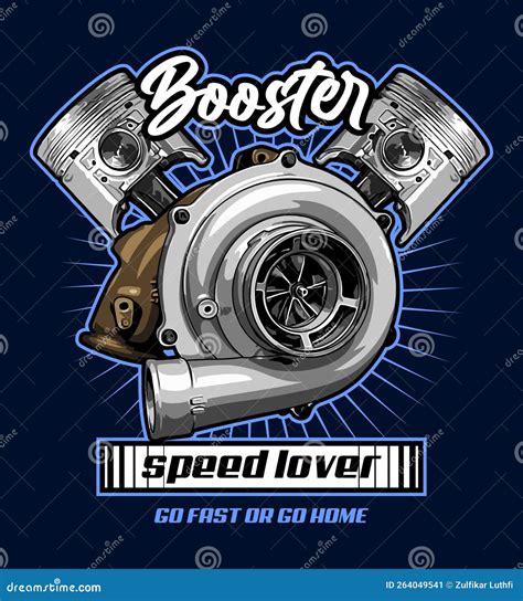 Turbo Kit And Piston Stock Vector Illustration Of Manual 264049541