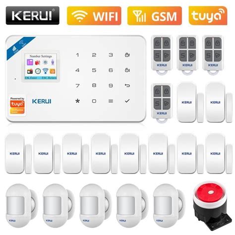 RUMOCOVO Système alarme De Sécurité Domestique Sans Fil W181 Wifi Gsm