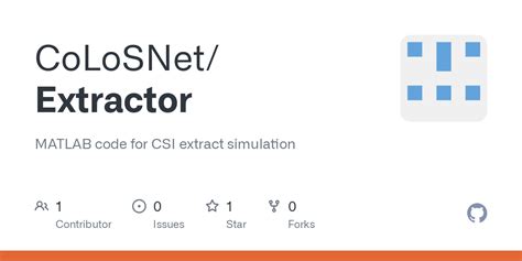 github colosnet extractor matlab code for csi extract simulation