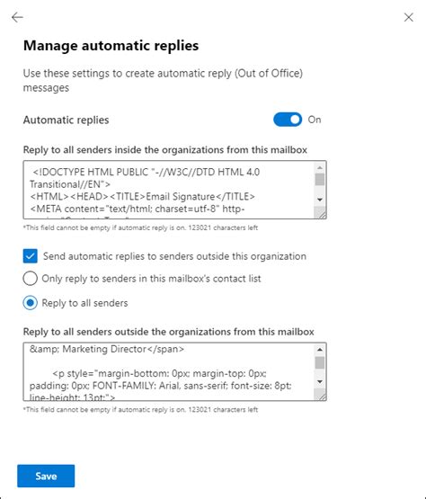 How To Set Up Out Of Office Email Signature