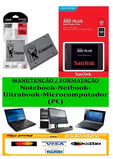Peças Notebook e PC. - SSD... - Manutenção De Notebooks