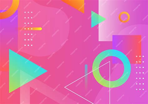 Premium Vector Colorful Abstract Background With Geometric Shapes