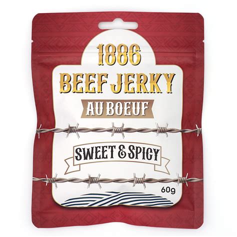 1886 Sweet And Spicy Beef Jerky Prairie Meats