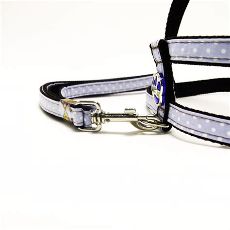 Conjunto Peitoral E Guia Nylon Chocolate Nro 1 Coltelli Azul